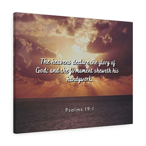 Express Your Love Gifts | Art | Scripture Sign Glory Of God Psalms 91 Bible Verse Canvas ...